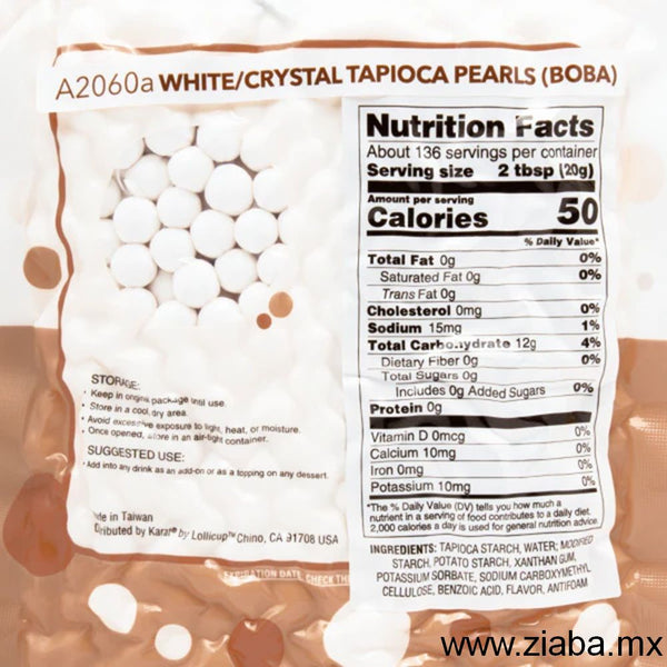 Perlas de Tapioca Blanca - Tea Zone México - Boba pearls - 2.7kg ...